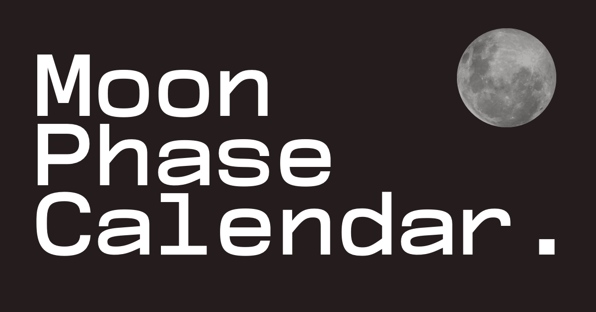 The Other PRC - Moon Phase Calendar